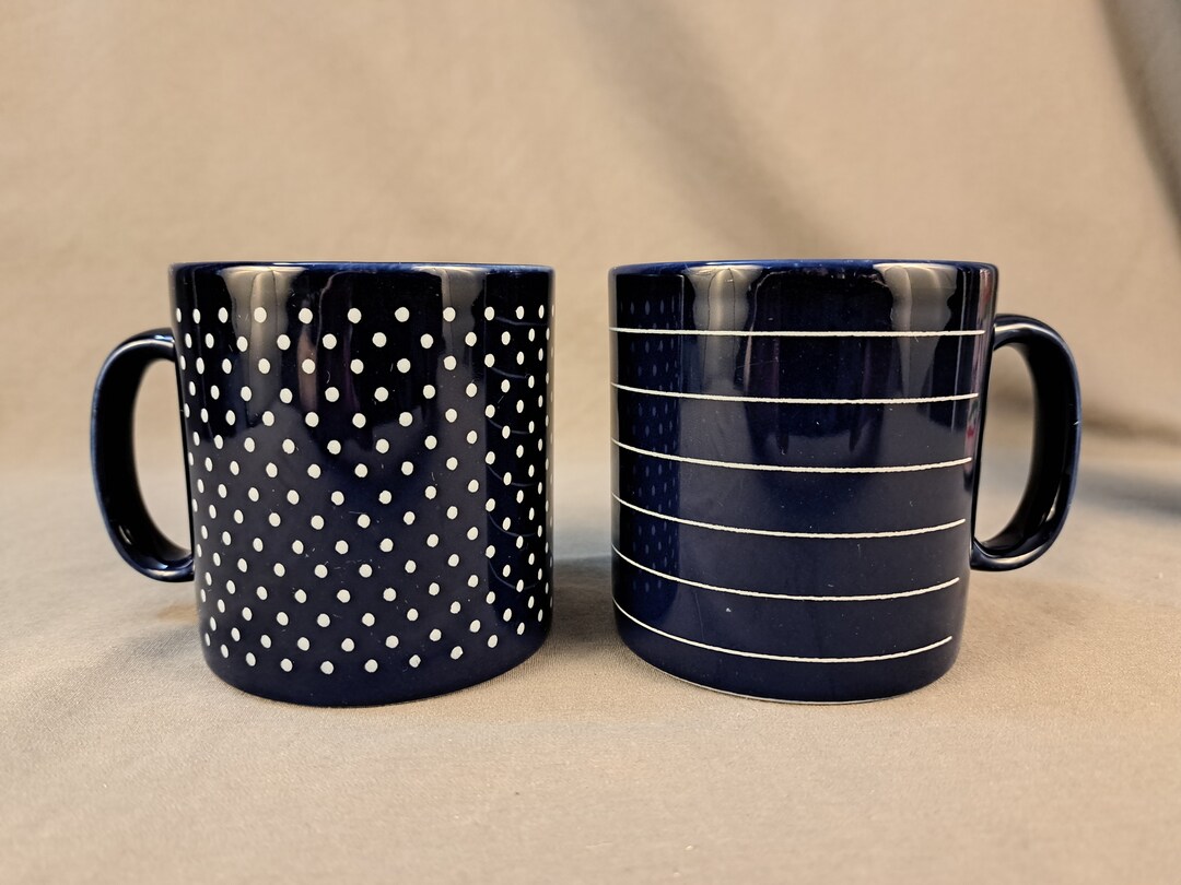 Set of 2 FPC England Cobalt Blue Coffee Mugs Tea Cups - Etsy