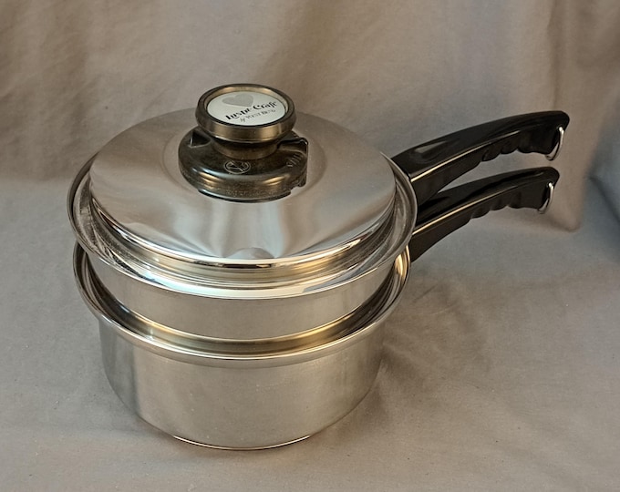 Lustre Craft by West Bend 5 Ply Stainless Steel 3 Qt. Pot With Steamer ...