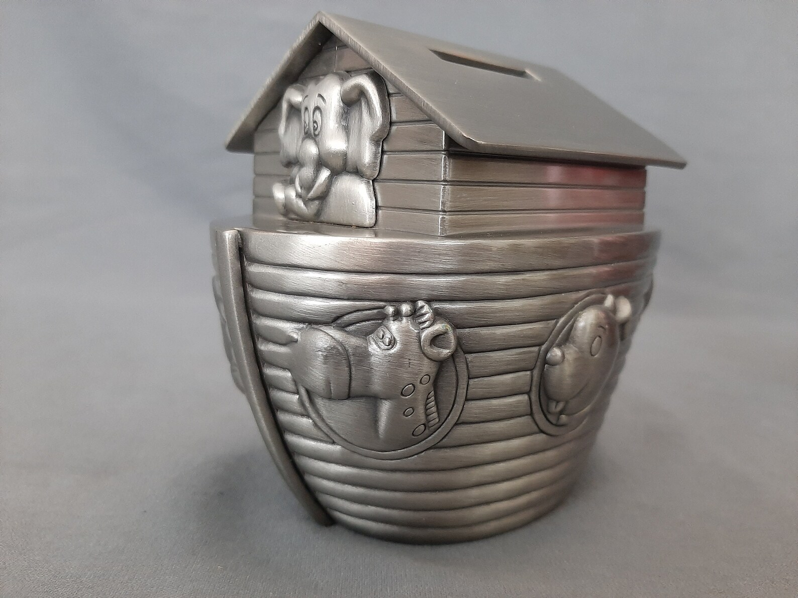 Collectible Pewter Noah Ark Coin Bank Piggy Bank | Etsy