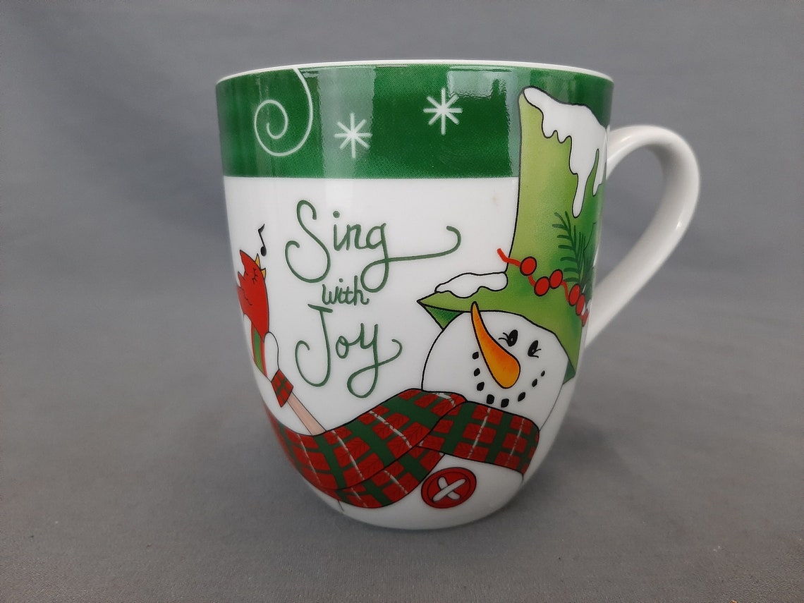 Vintage Frieze & Lloyd Sign With Joy Snowman and Cardinal | Etsy