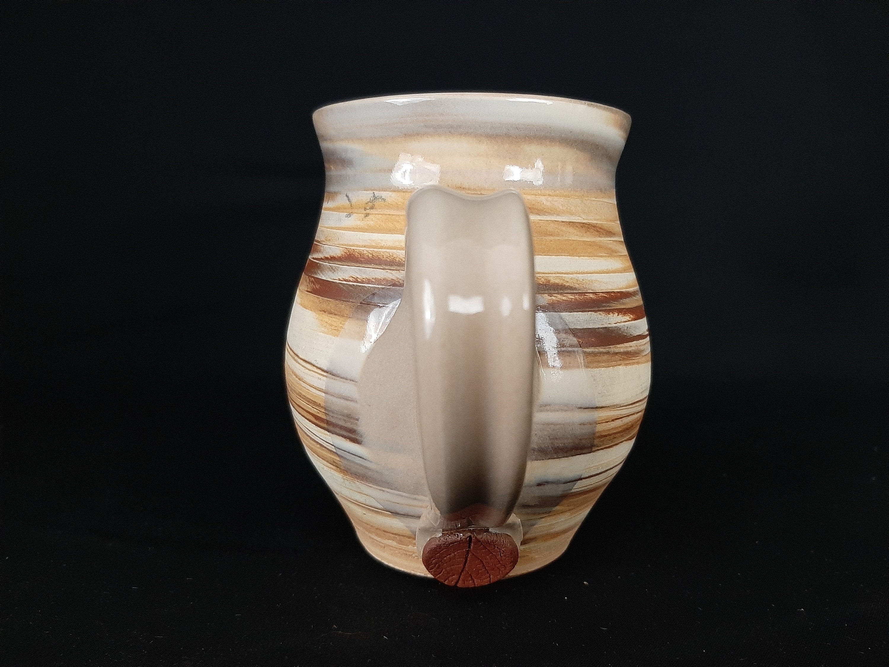 Studio Pottery Multicolor Clay Swirl Coffee Mug Tea Cup Marked | Etsy