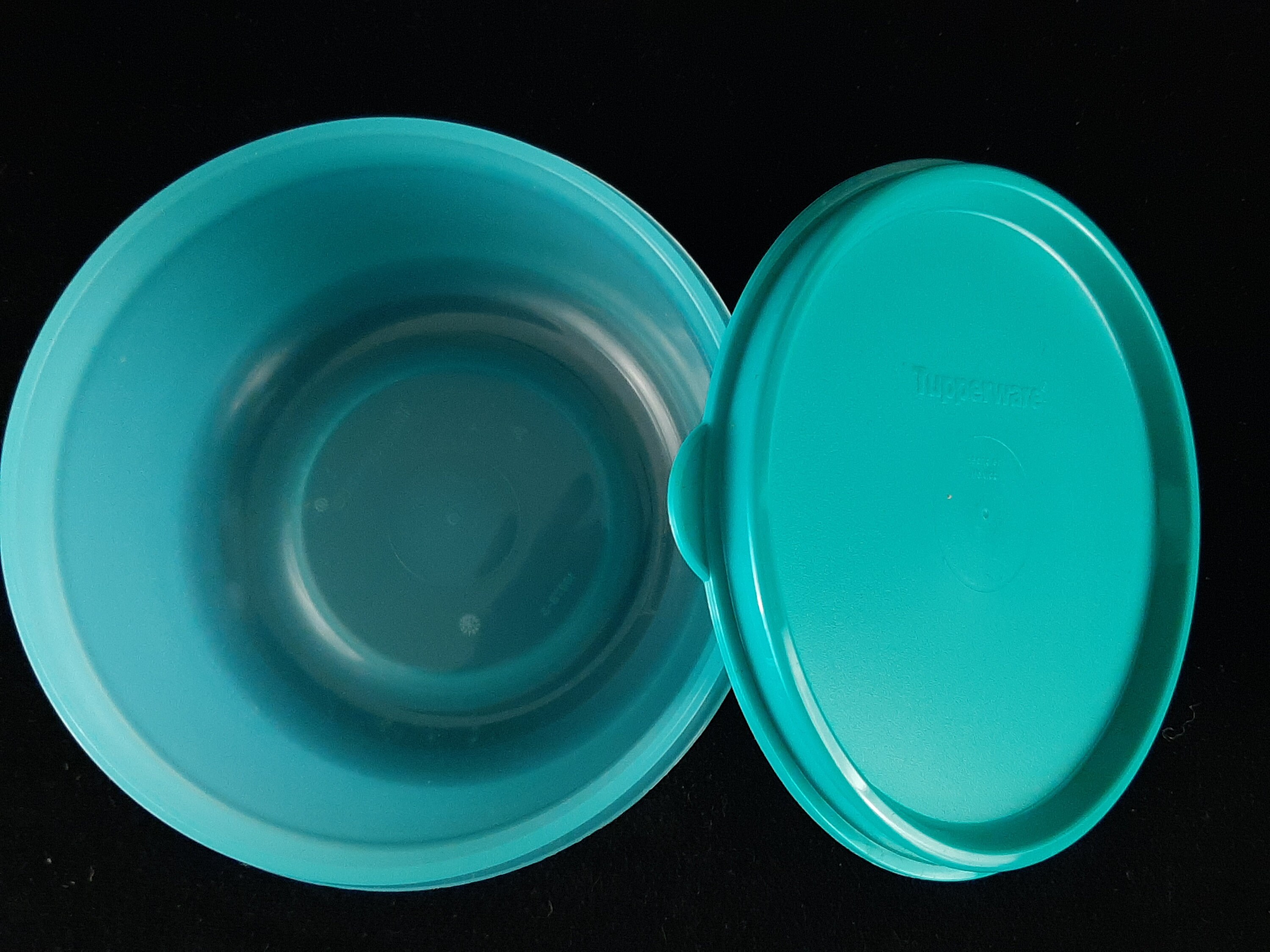 Tupperware Snack Serving Container 14 Oz Caribbean Blue Bowl - Etsy