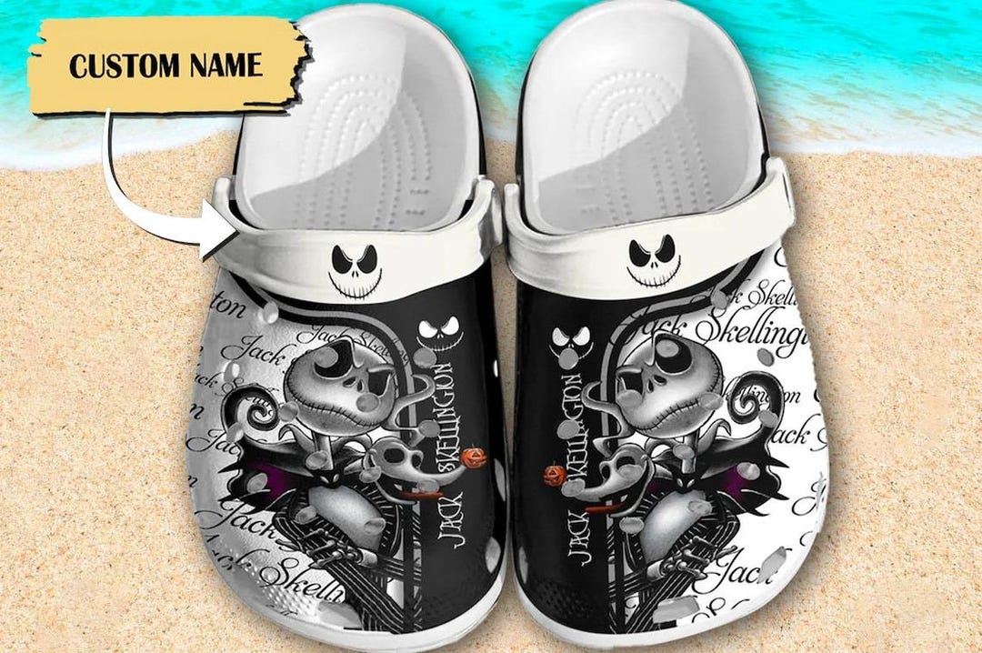 Custom Skeleton Clog, Horror Movie Clogs, Ghost Movie Sandals, Skeleton ...