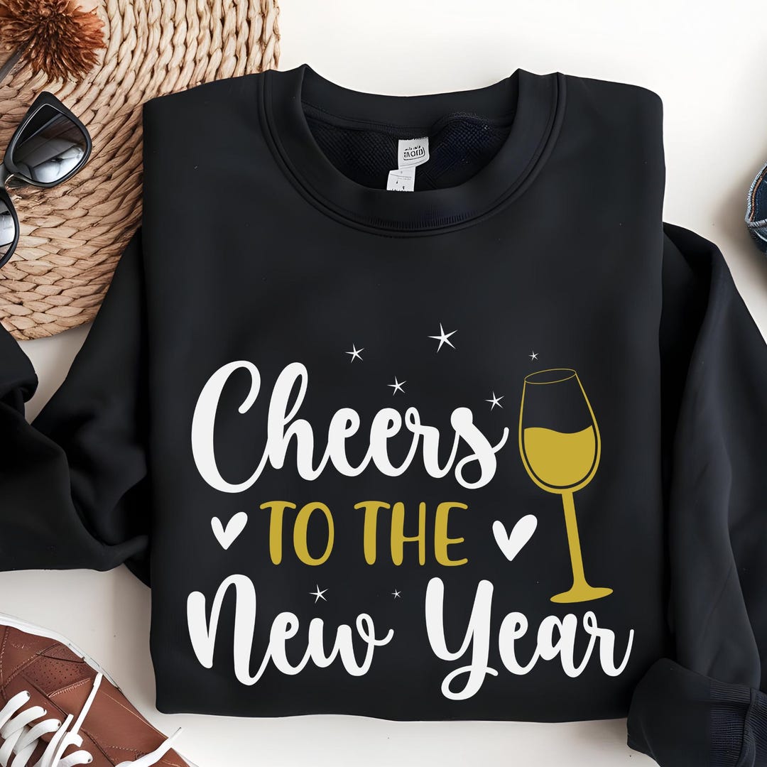 Cheers to the New Year 2025 Shirt, Cute New Year Sweater, New Year 2025 ...