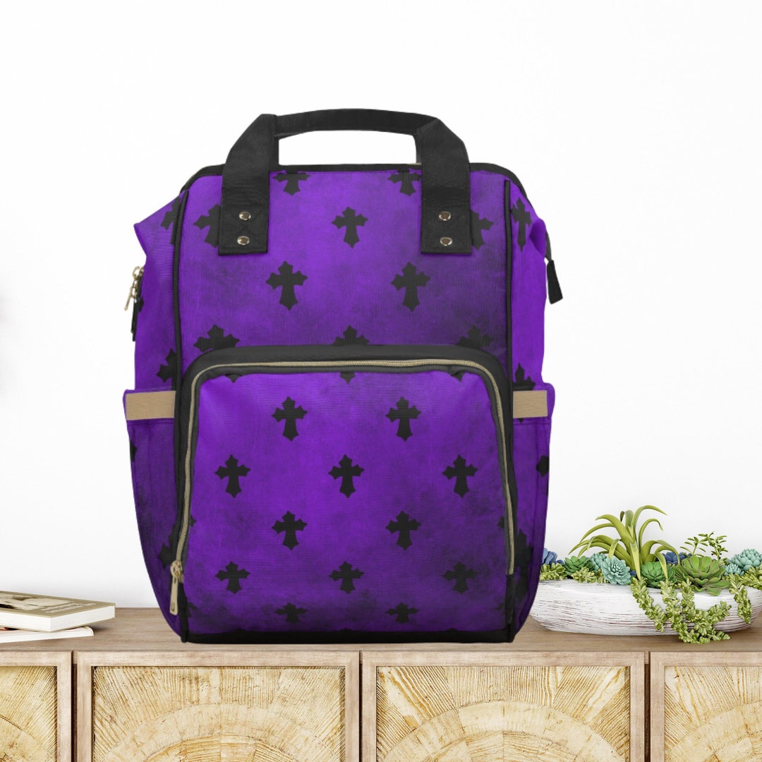Goth Diaper Bag Crosses Backpack Goth Baby Stuff Creepy Cute Witchy Emo ...