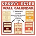 Groovy Wall Calendar, Interchangeable Calendar, Educational Décor ...