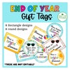 End of Year Summer Gift Tags, Teacher to Student Gift Tags - Etsy