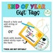 End of Year Summer Gift Tags, Teacher to Student Gift Tags - Etsy