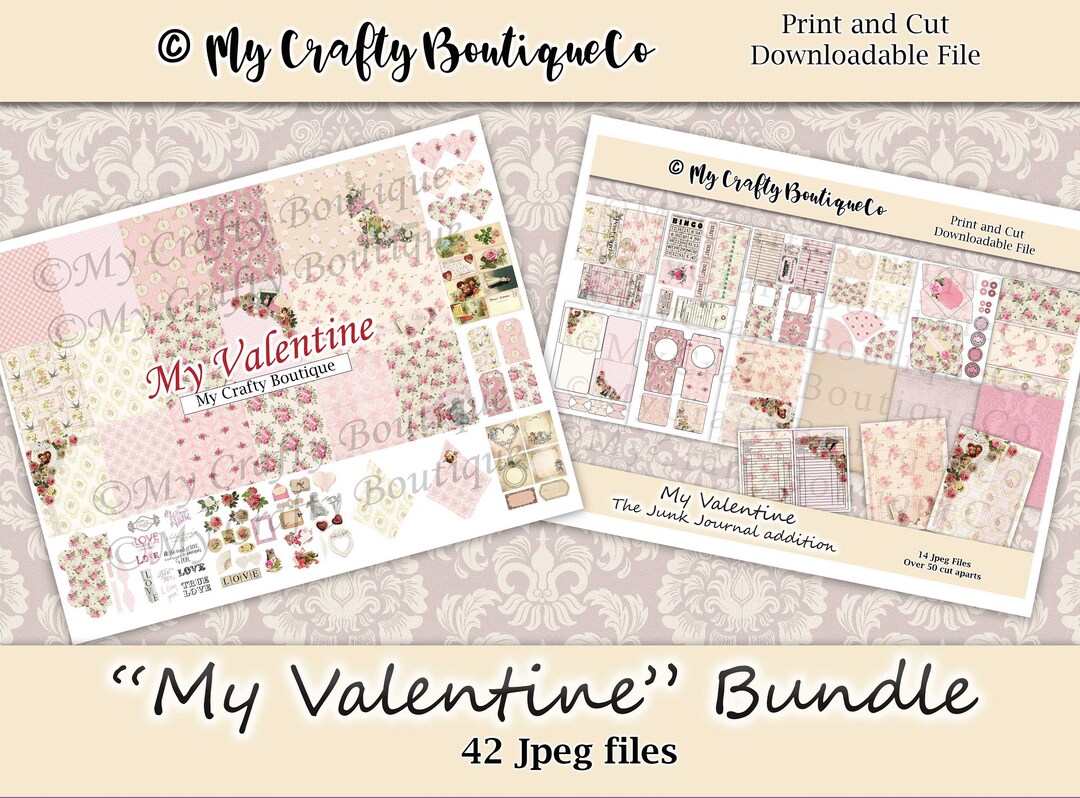 My Valentine Bundle Digital Download - Etsy