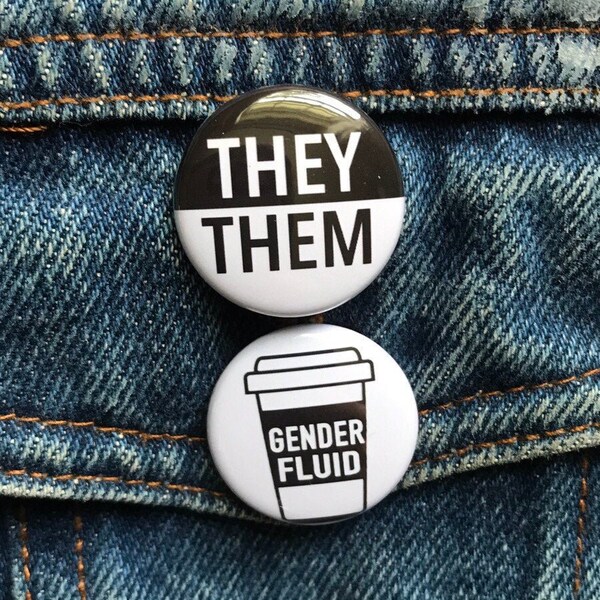 They Them Button - Etsy
