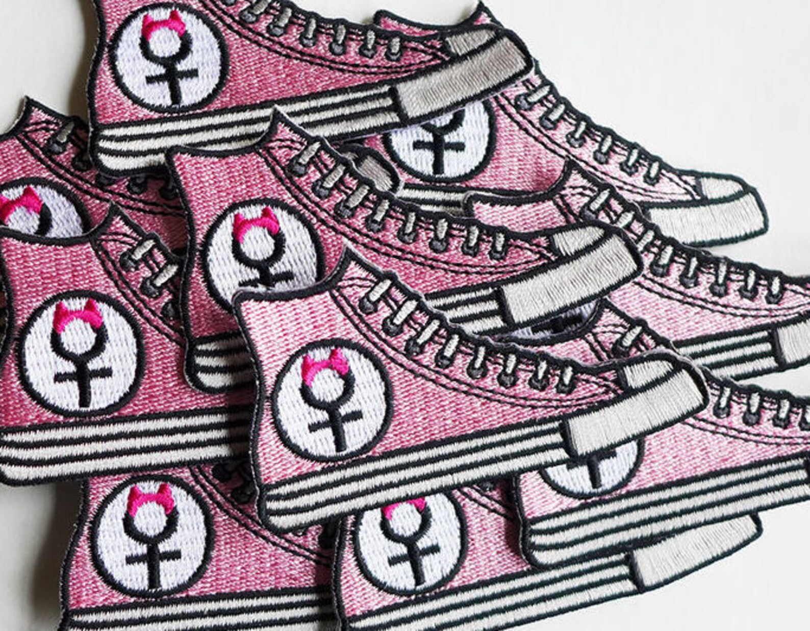 Women's March Patch Pink Converse Patch With Female - Etsy