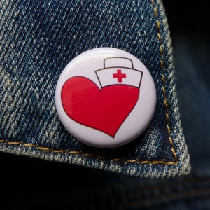 Nurse Appreciation Button, Mini Frontline Healthcare Worker Pin, - Etsy