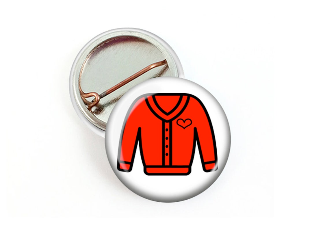 Be a Helper Red Cardigan Sweater Pin Mr. Rogers Be Kind - Etsy