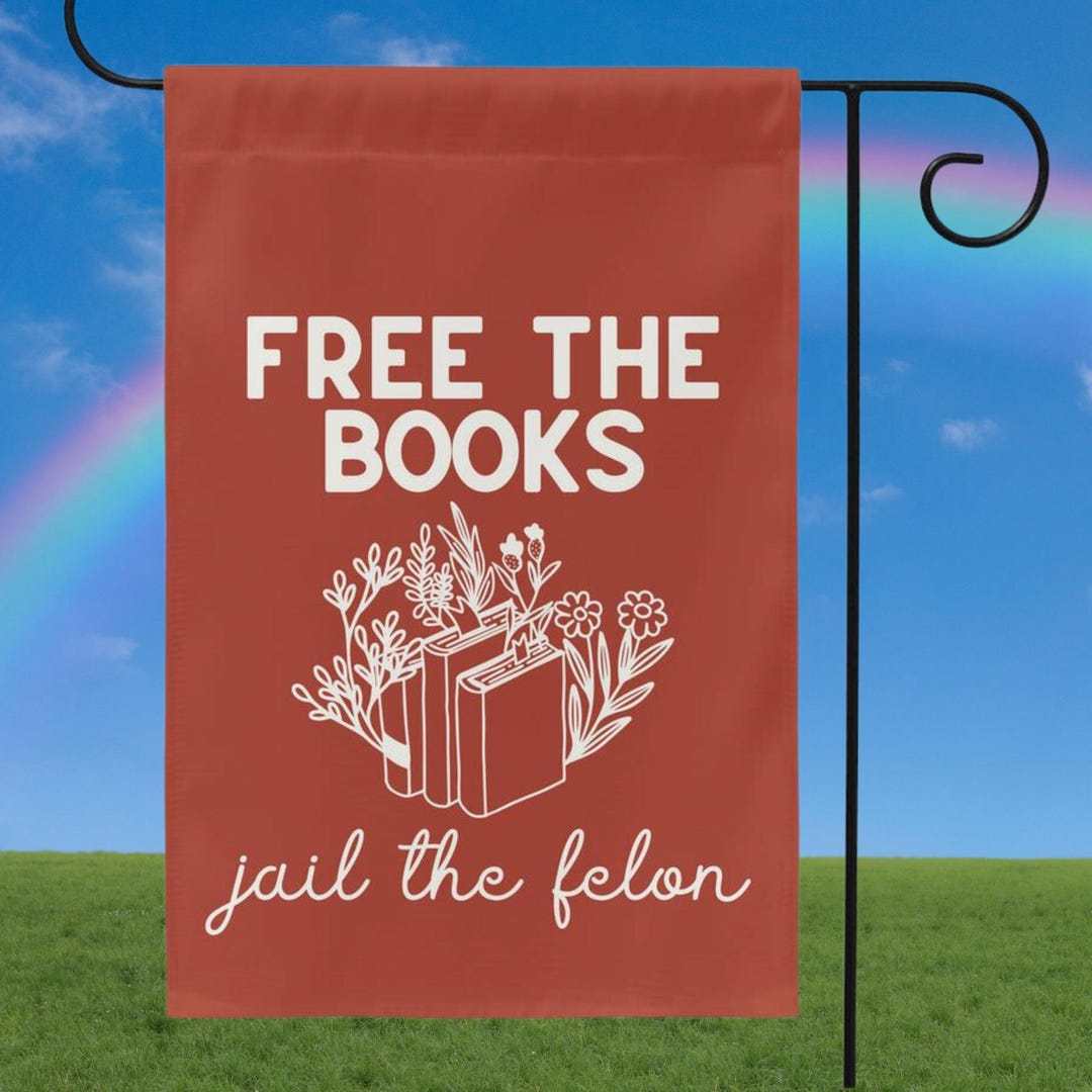 Bans off Our Books Mini Equality Garden Flag, Freadom in Education Yard ...
