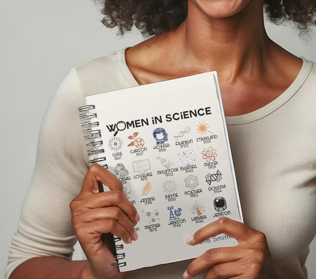 Women in Science Spiral Notebook, Steminist Lined Journal - Etsy