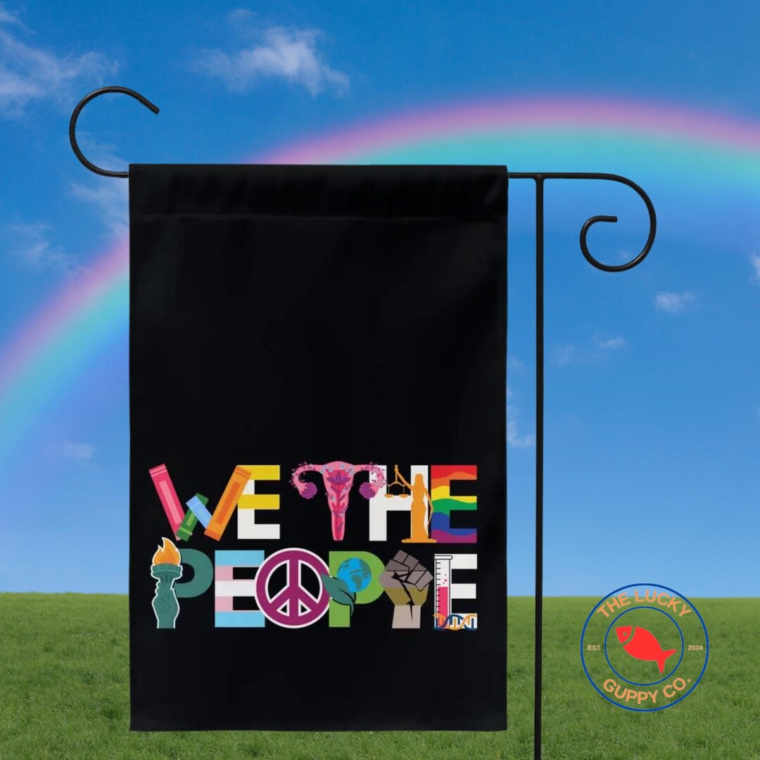 Liberal Resist We the People House Flag, Anti Trump Garden Flag ...