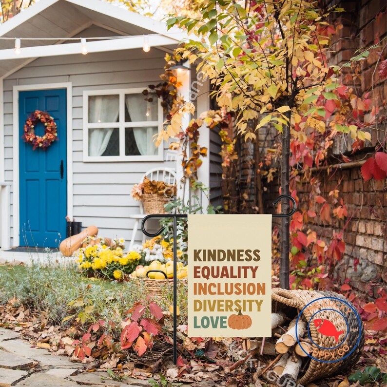 Kindness Equality Inclusion Diversity Love Liberal Fall Flag, Resist ...