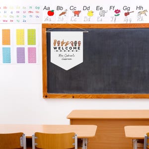 American Sign Language ASL Welcome Hanging Cloth Pennant Flag, Custom ...