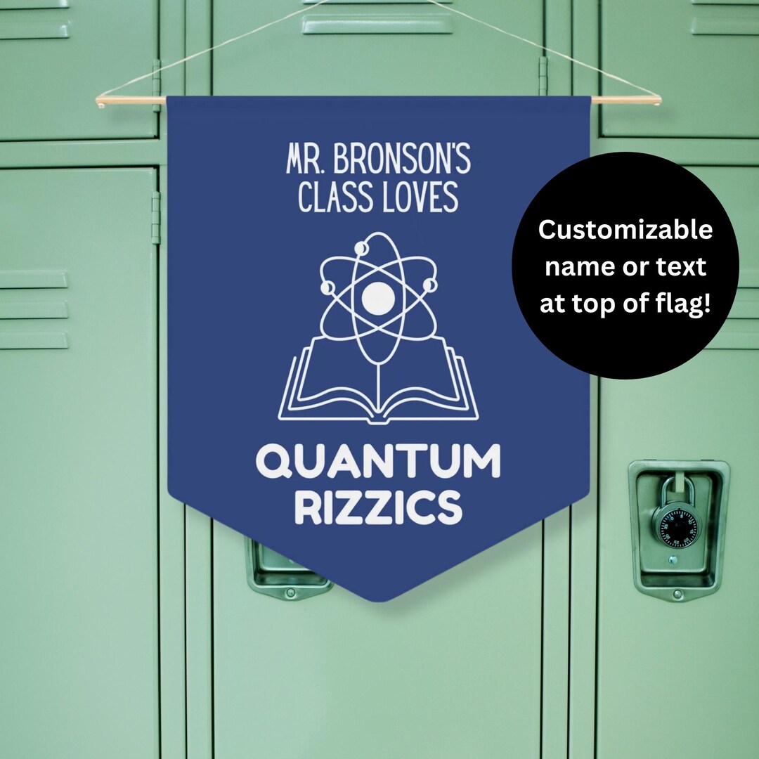 Pennant Banner for STEM Teacher Classroom, Custom Science Teacher Sign ...