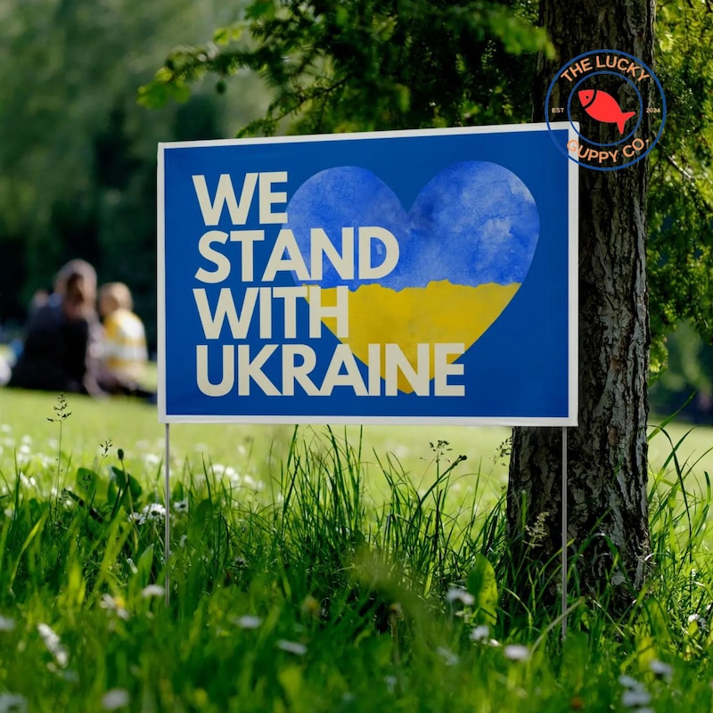 Support Ukraine Yard Sign - Etsy