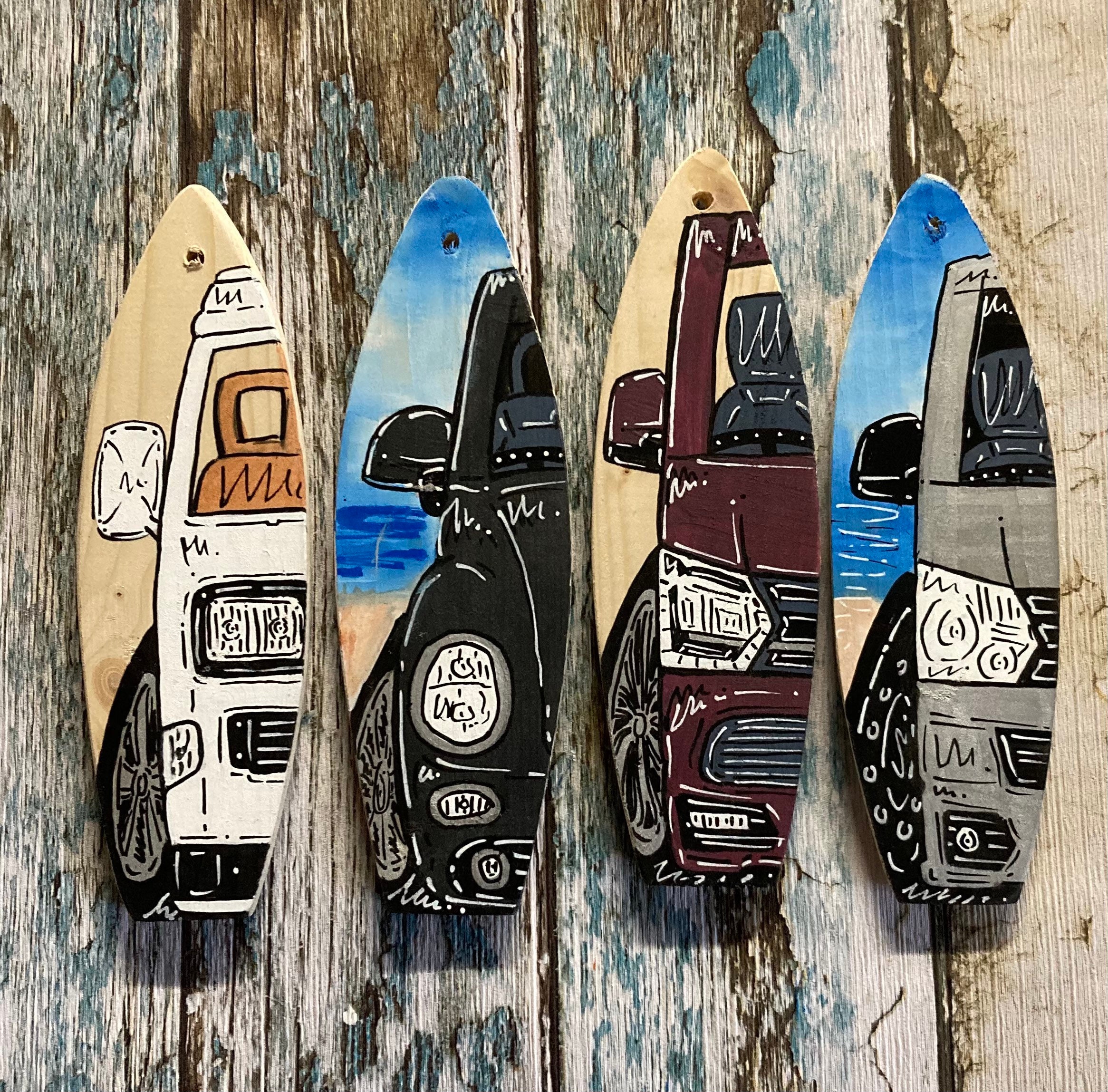 Personalized Mini Surfboard Camper Van - Etsy