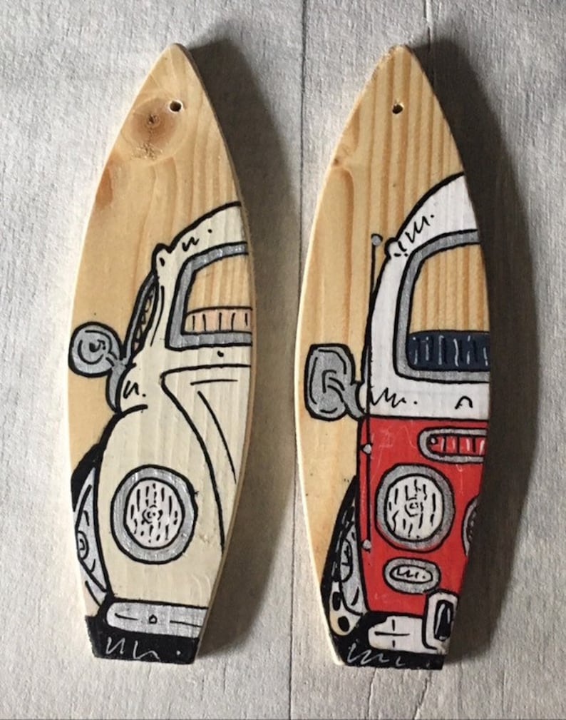 Personalized Mini Surfboard Camper Van - Etsy UK