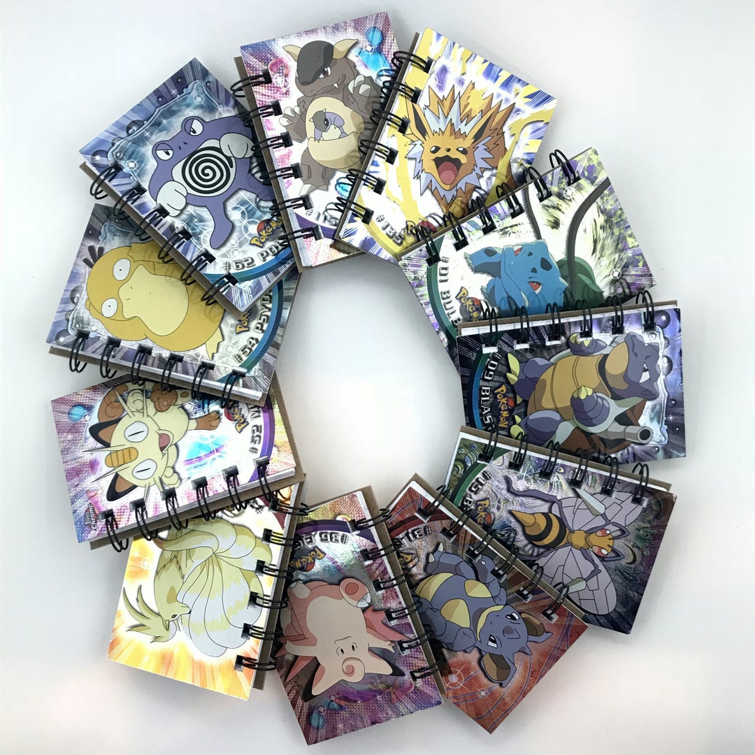 Holographic Pokemon Notebook - You Choose One! - Upcycled Pokemon Card ...