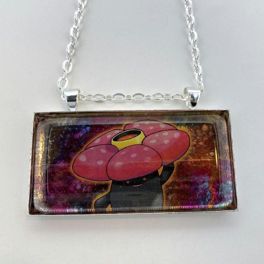 Vileplume Necklace - Holographic Pokemon Card Necklace - Upcycled ...