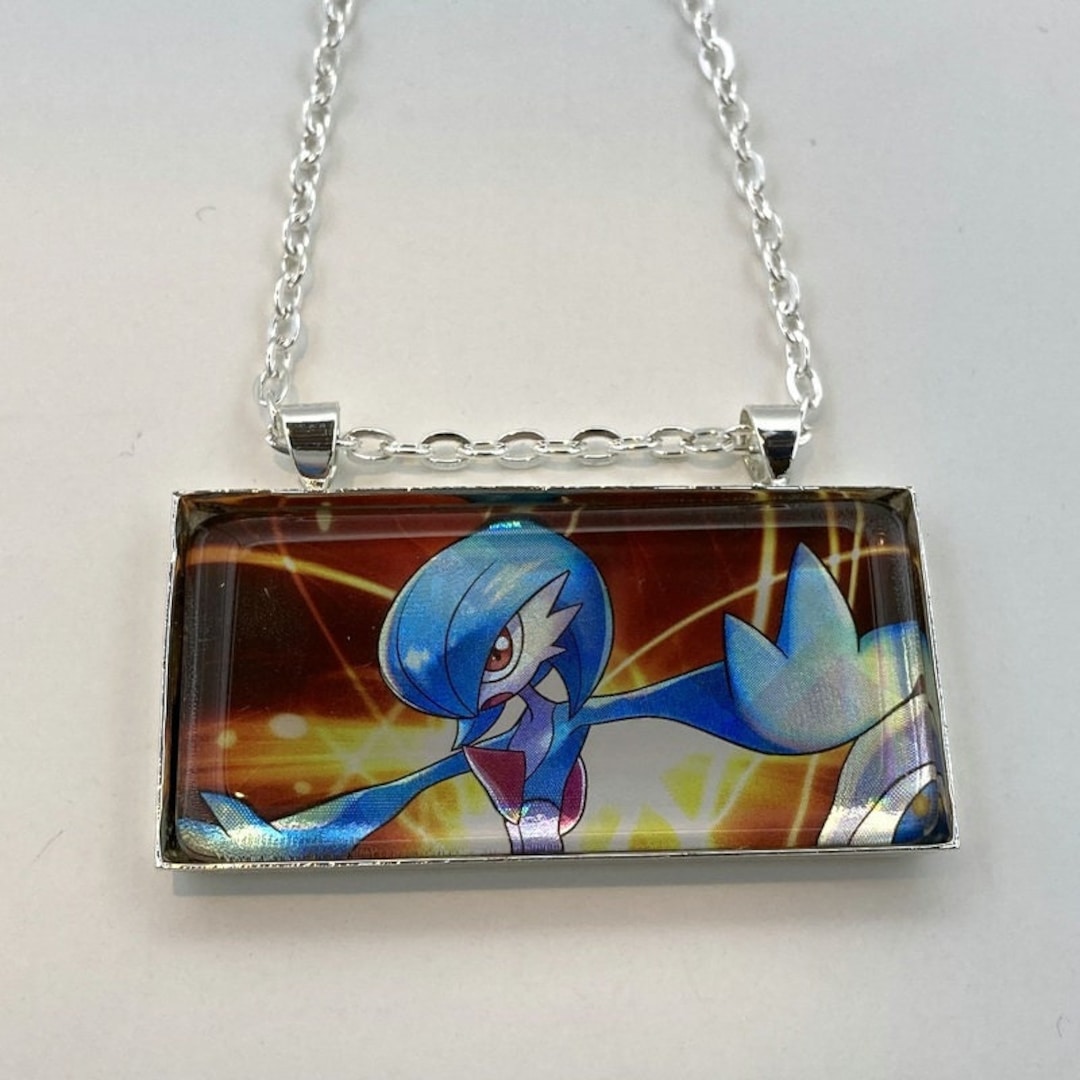 Shiny Gardevoir Necklace - Holographic Pokemon Card Necklace - Upcycled ...