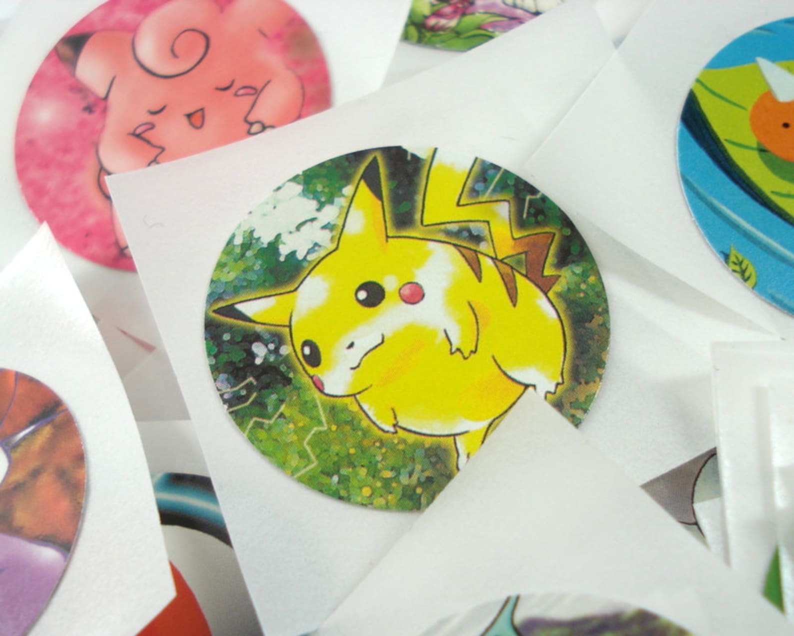 Upcycled Pokemon Stickers Set of 12 Pokemon Card Stickers - Etsy
