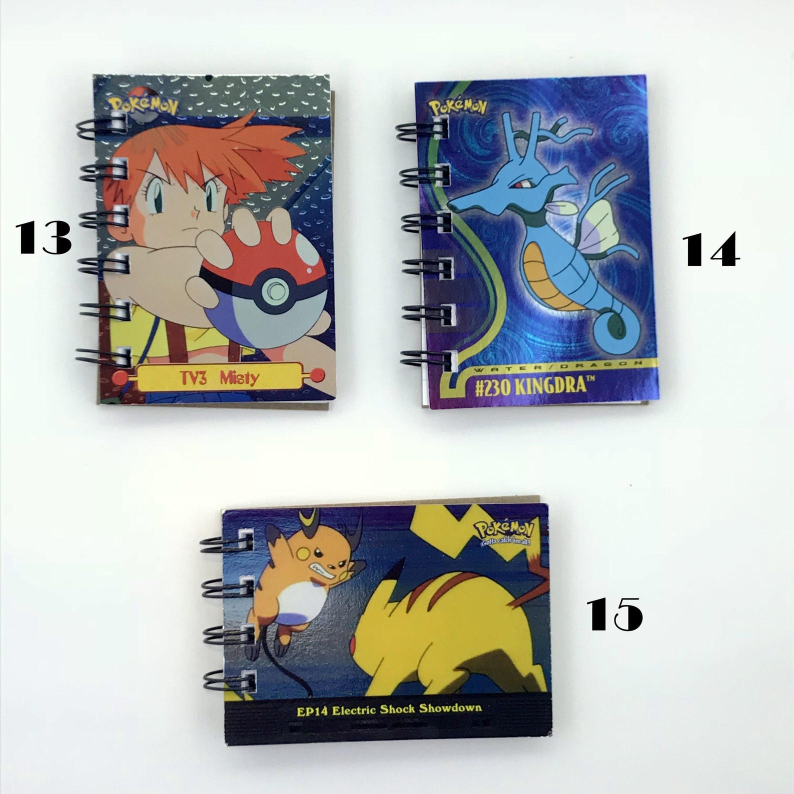 Holographic Pokemon Notebook - You Choose One! - Upcycled Pokemon Card ...