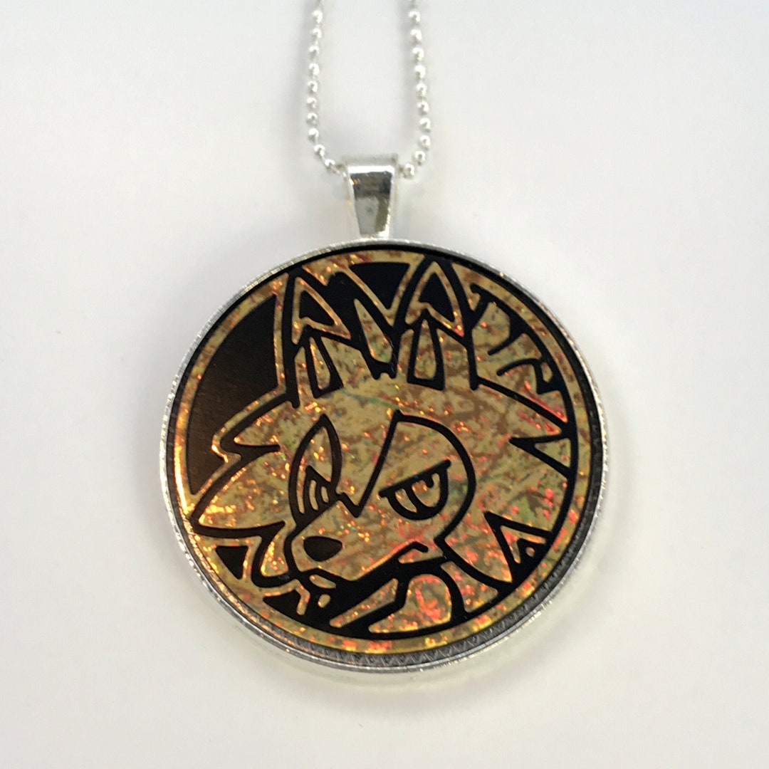 Lycanroc Necklace Pokemon Necklace OR Keychain Upcycled - Etsy