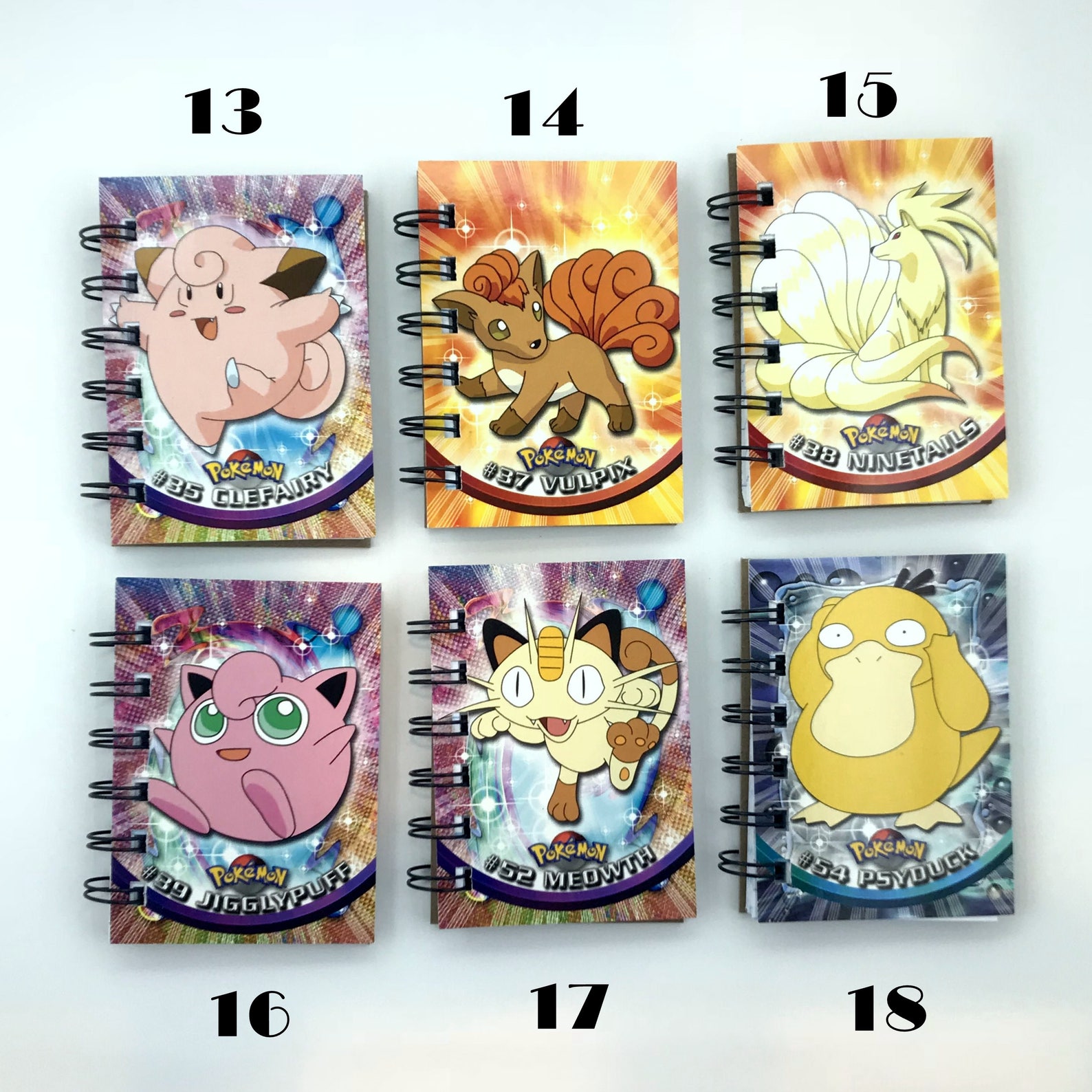 Pokemon Notebook You Choose One Upcycled Pokemon Card - Etsy