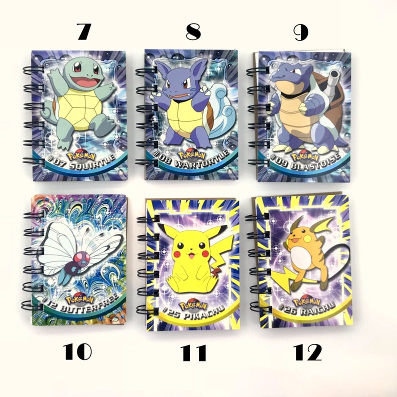 Pokemon Notebook You Choose One Upcycled Pokemon Card - Etsy