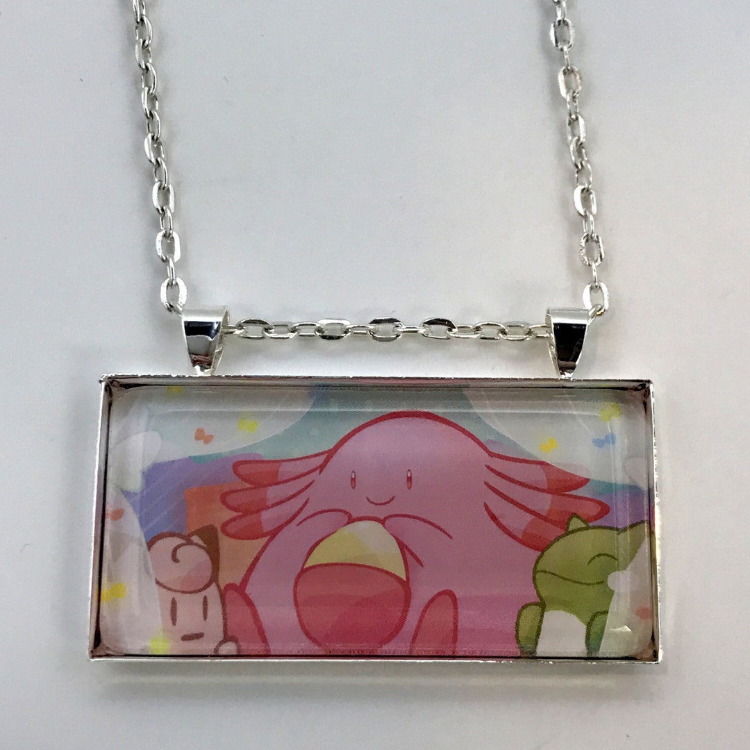 Chansey Necklace Pokemon Card Necklace Upcycled Pokemon Card Pendant W ...