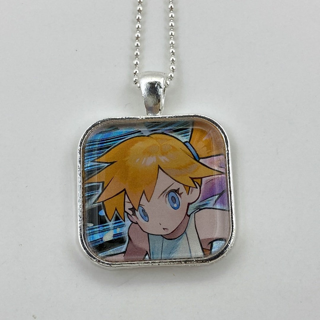 Pokemon Misty Necklace Holographic Pokemon Card Pendant - Etsy