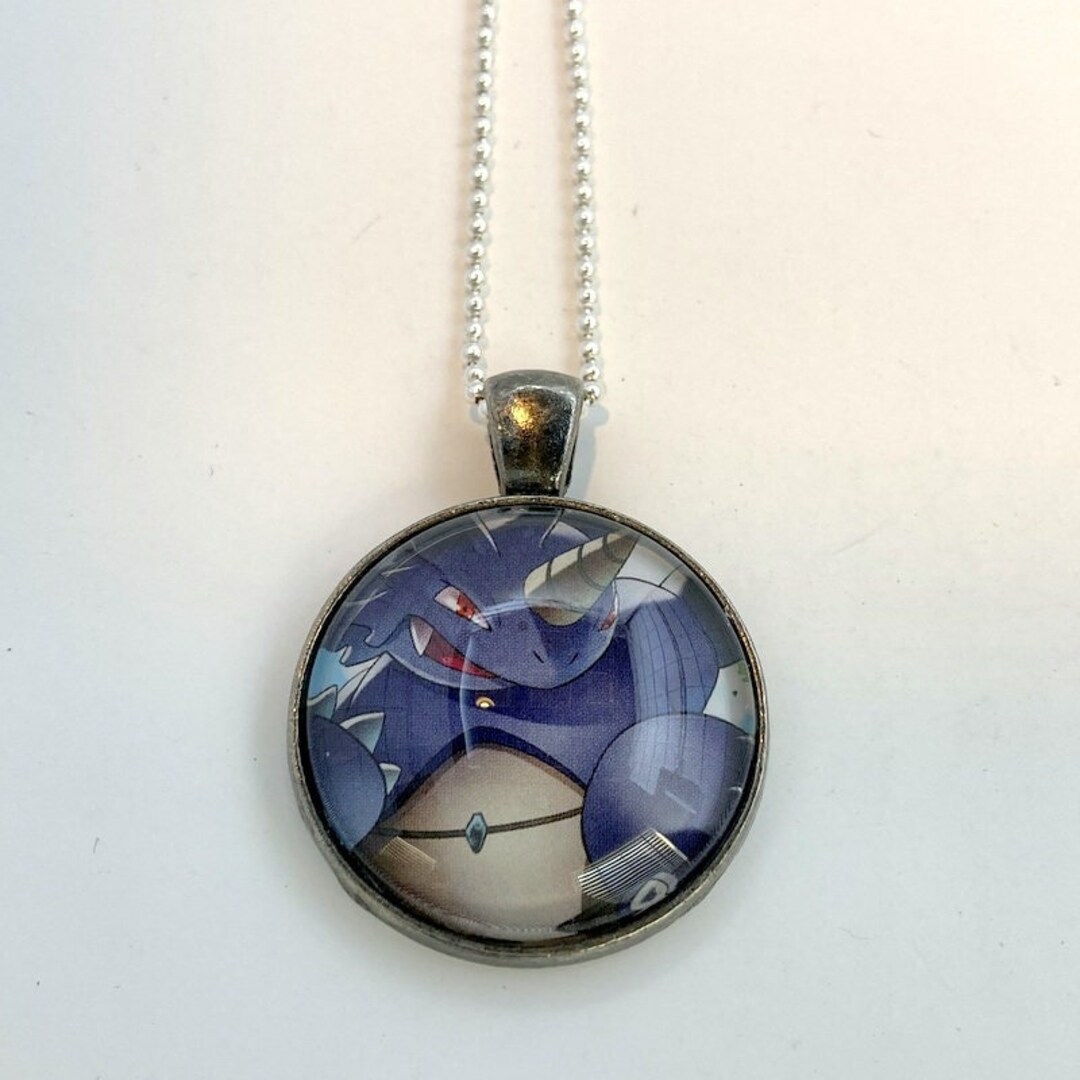 Rhydon Pokemon Necklace OR Keychain Upcycled Pokemon Card Pendant ...