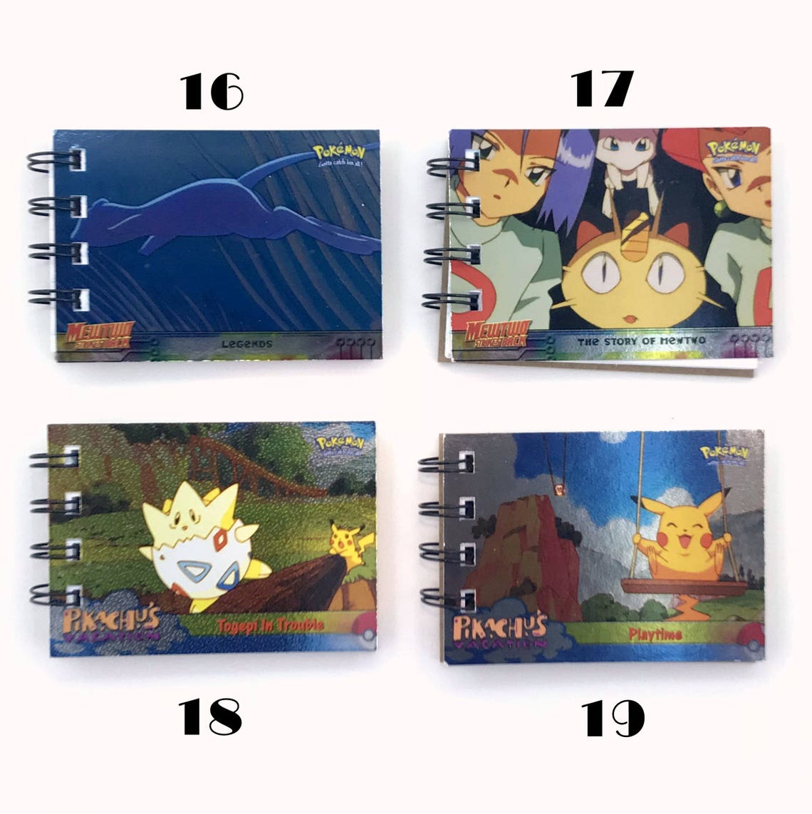 Holographic Pokemon Notebook - You Choose One! - Upcycled Pokemon Card ...