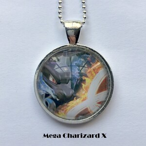 Mega Charizard X or Y Pokemon Necklace OR Keychain Upcycled Pokemon ...