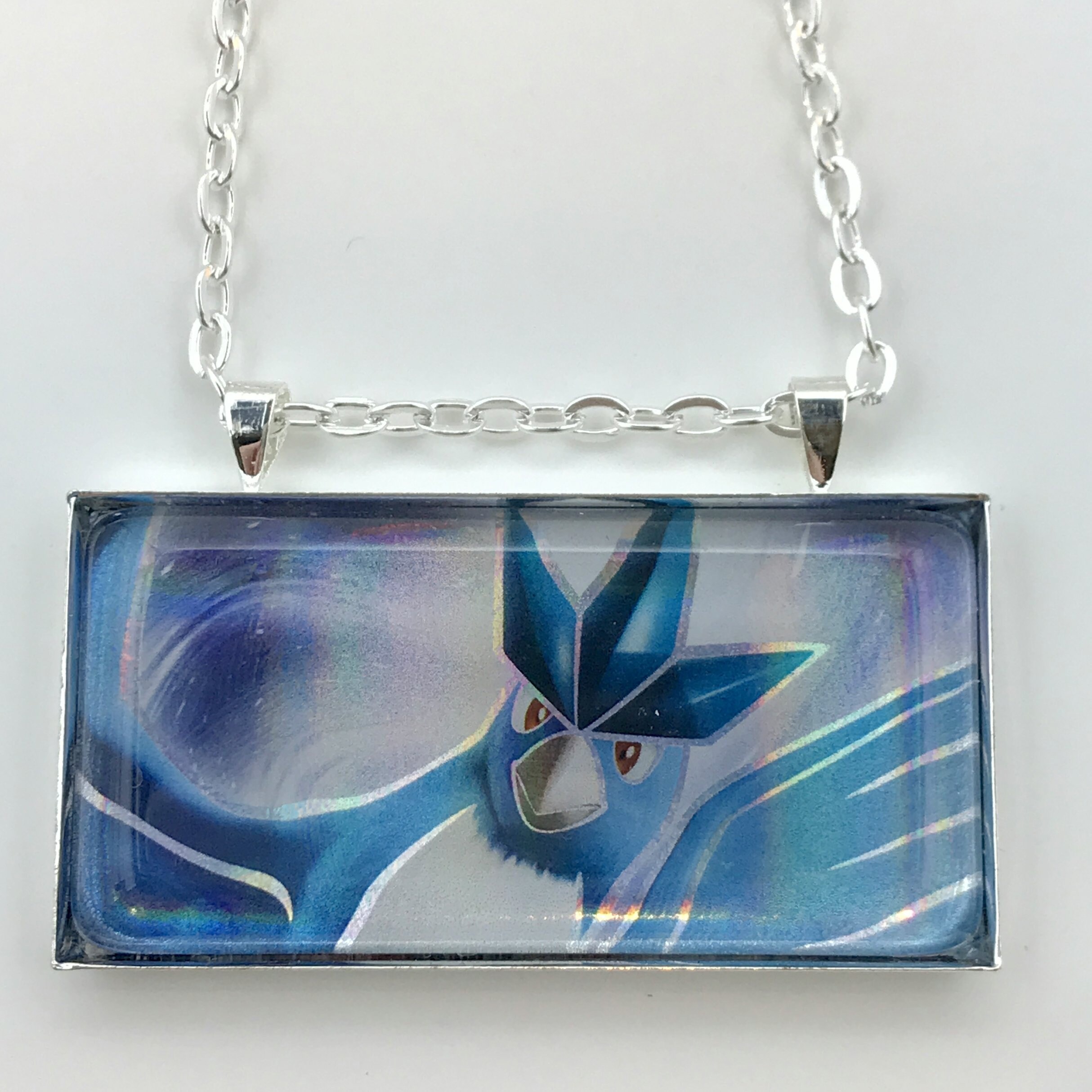 Articuno Necklace Holographic Pokemon Card Necklace Upcycled Pokemon ...