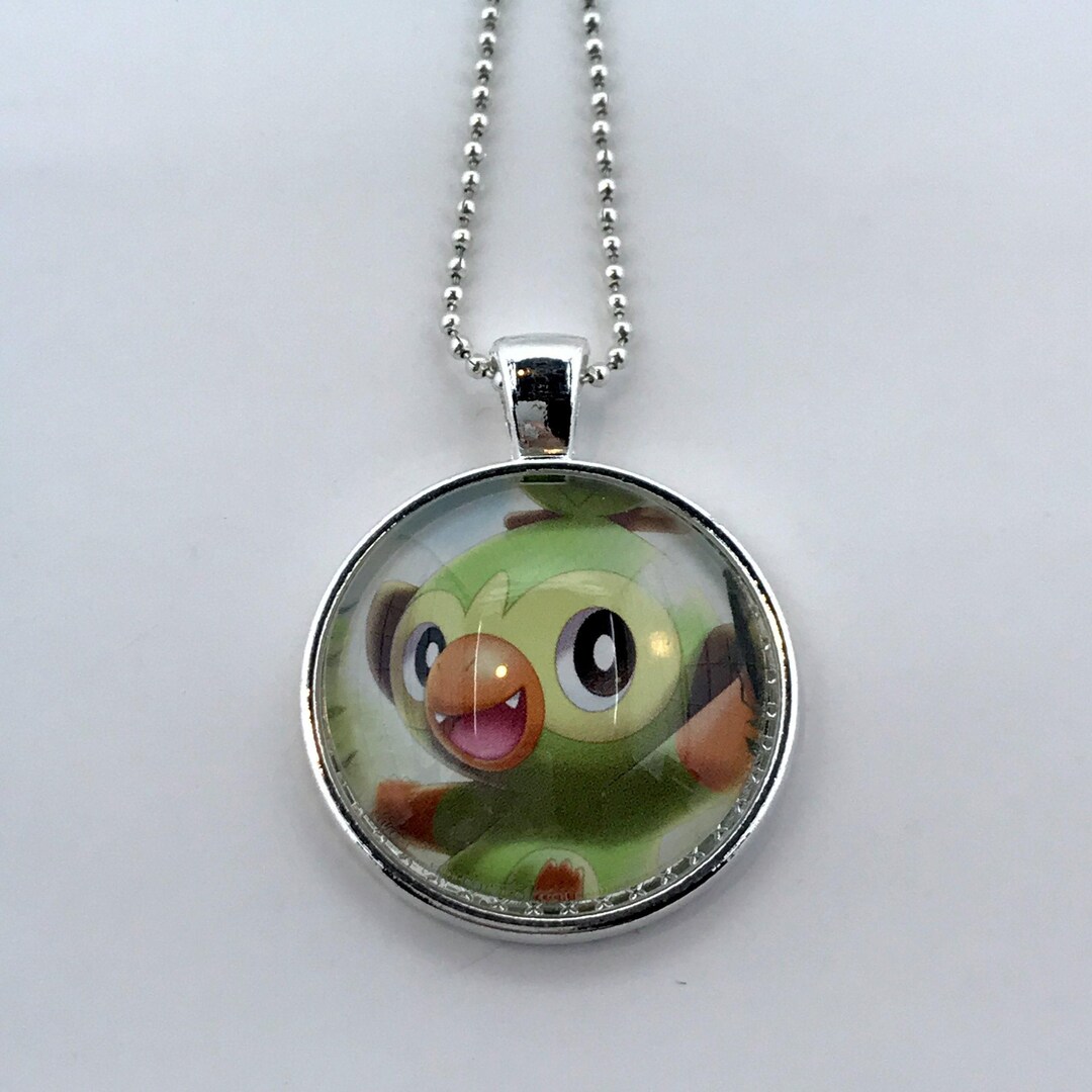 Grookey Necklace - Upcycled Pokemon Card Pendant - Pokemon Necklace OR ...