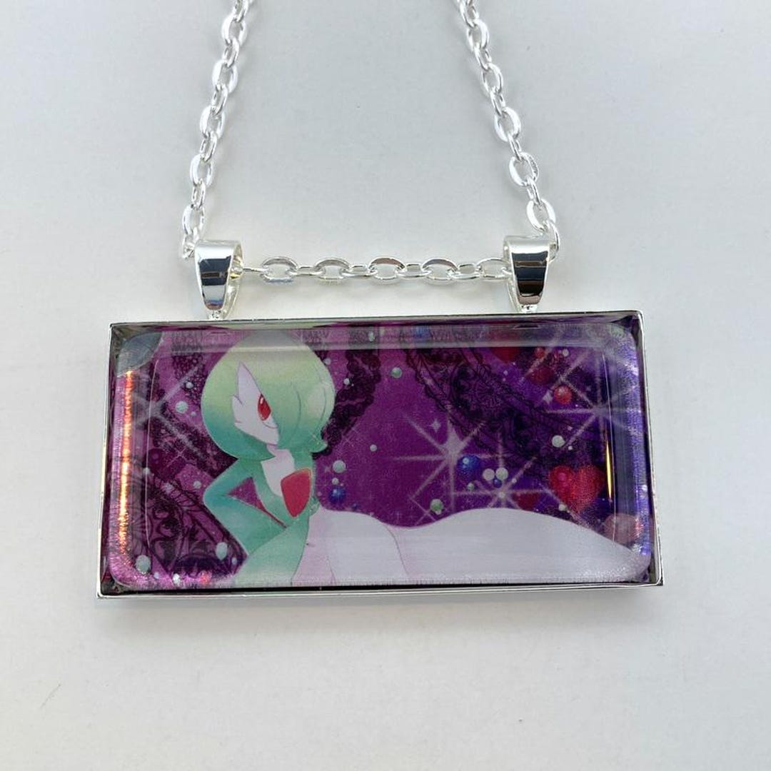 Gardevoir Necklace - Holographic Pokemon Card Necklace - Upcycled ...