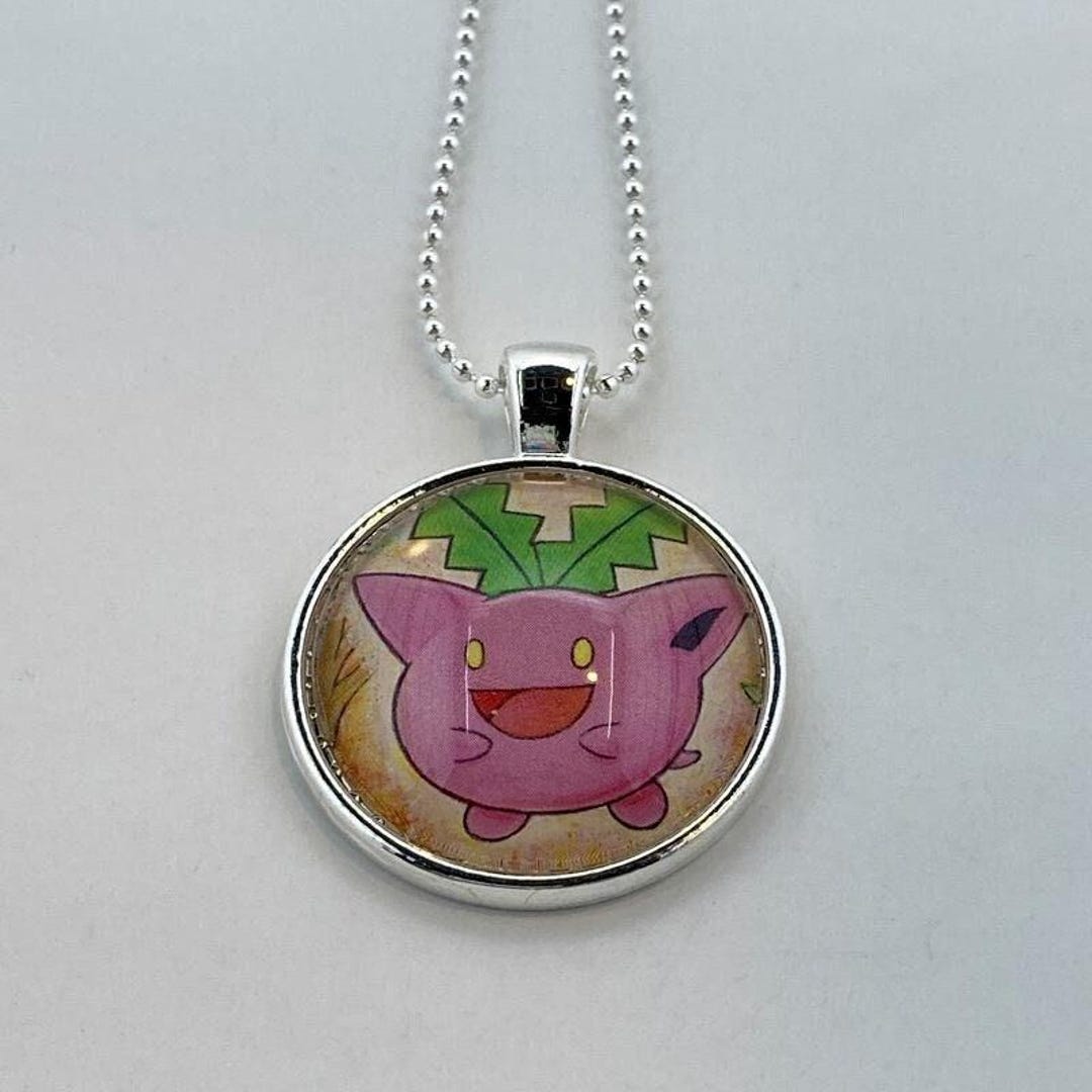 Hoppip Necklace - Upcycled Pokemon Card Pendant - Pokemon Necklace OR ...