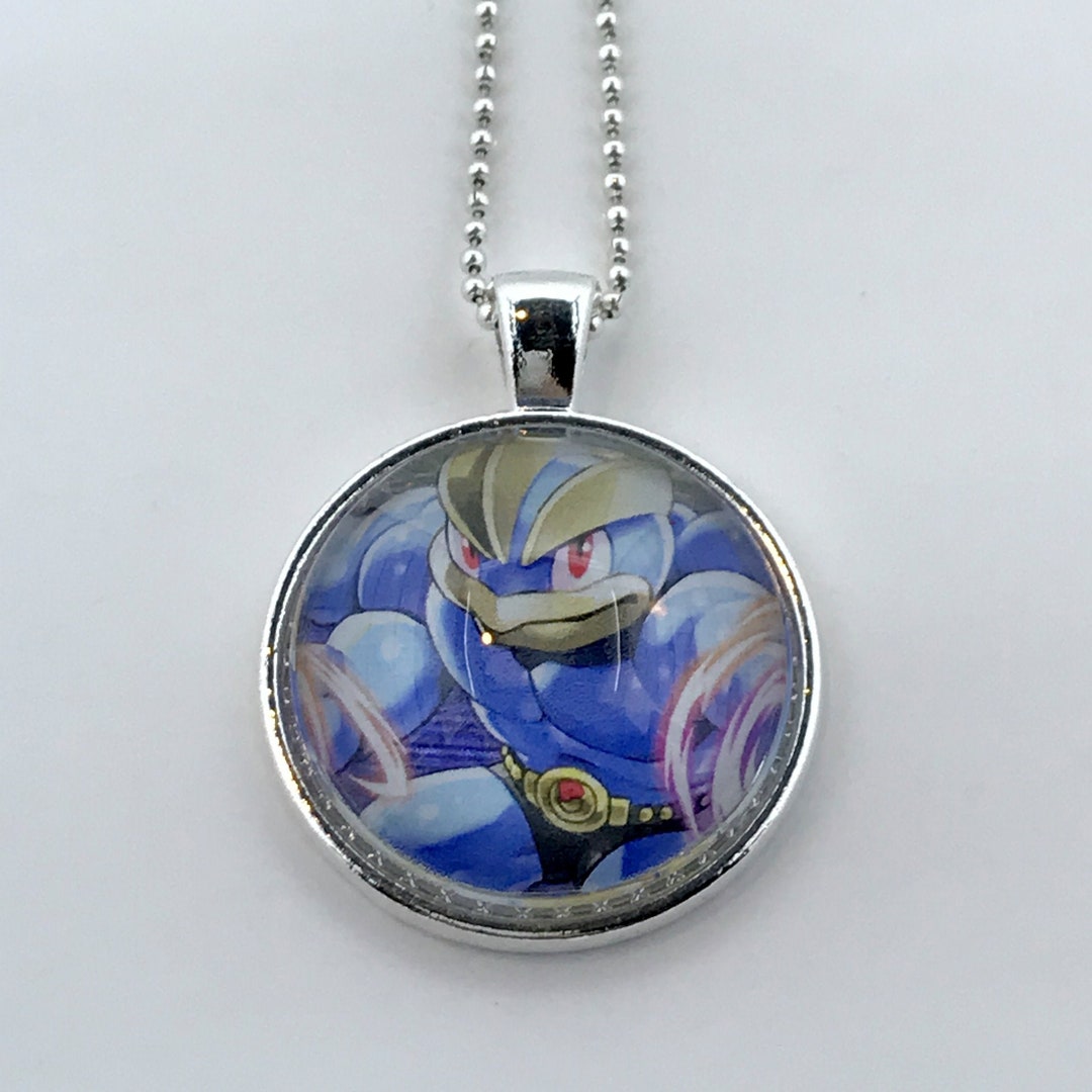 Pokemon Machamp Necklace Holographic Pokemon Card Pendant Pokemon ...
