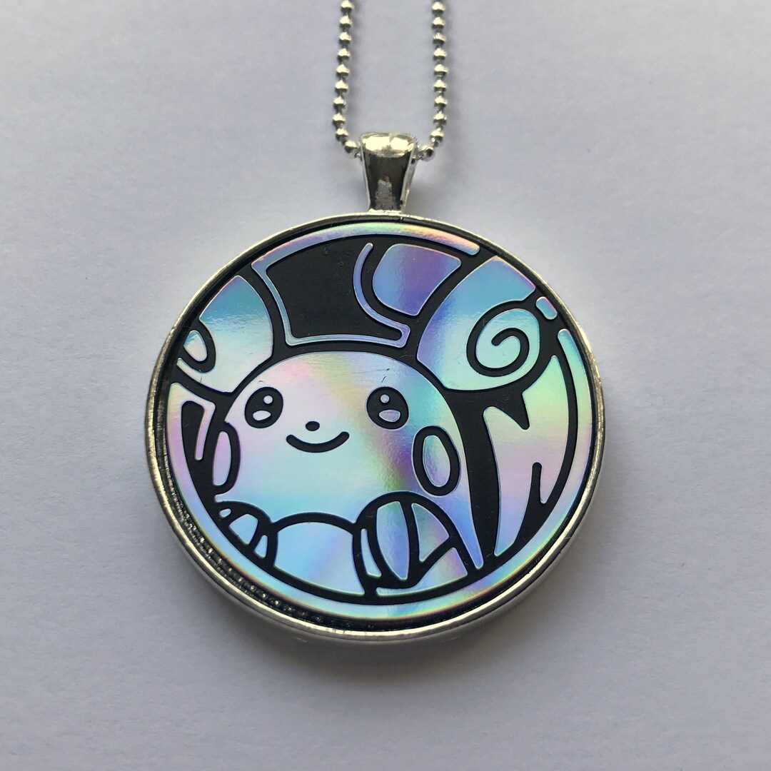 Alolan Raichu Necklace Pokemon Necklace OR Keychain Upcycled Pokemon ...