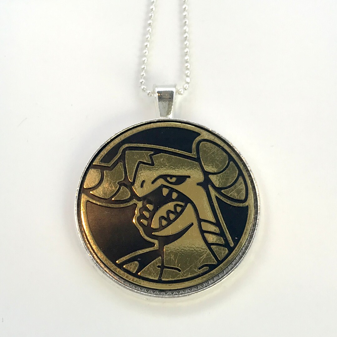 Garchomp Necklace Pokemon Necklace OR Keychain Upcycled Pokemon Coin ...
