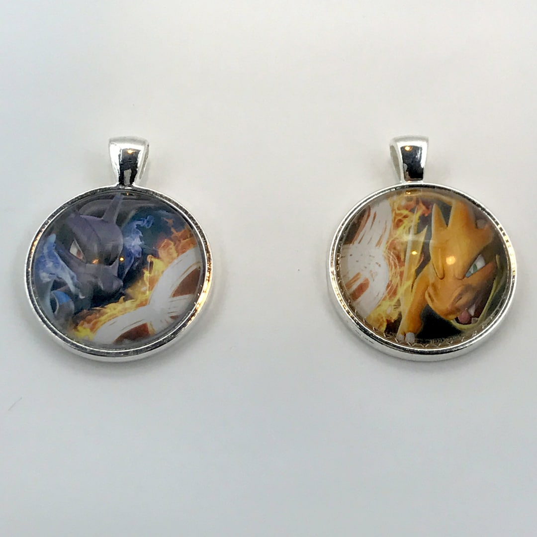 Mega Charizard X or Y Pokemon Necklace OR Keychain Upcycled Pokemon ...