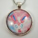Sylveon Pokemon Necklace OR Keychain Upcycled Pokemon Card - Etsy
