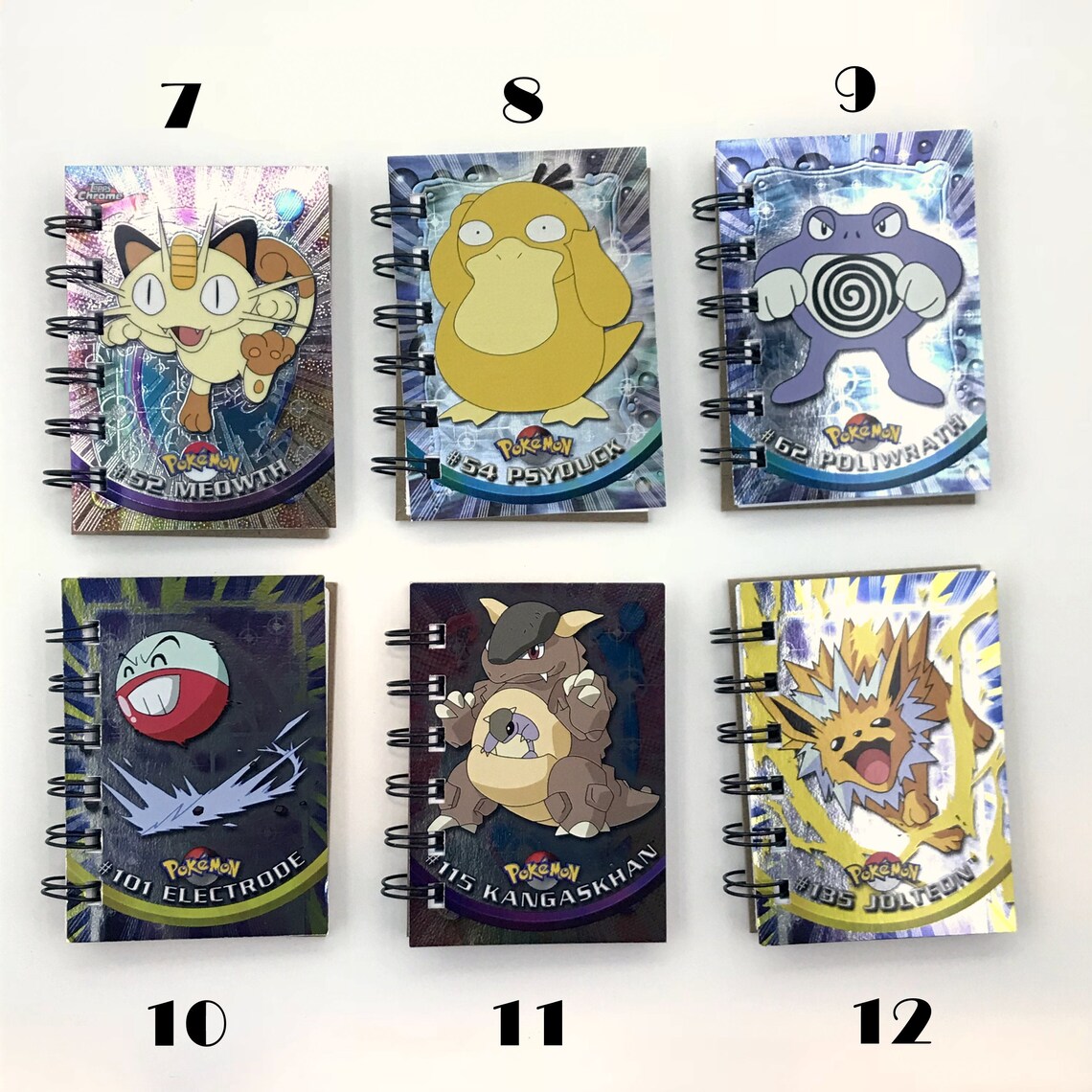 Holographic Pokemon Notebook - You Choose One! - Upcycled Pokemon Card ...