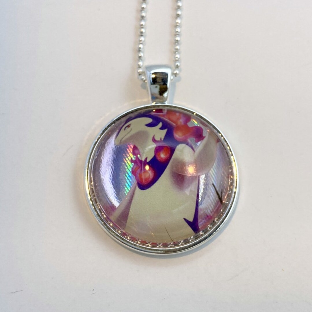 Pokemon Hisuian Typhlosion Necklace - Holographic Pokemon Card Pendant ...